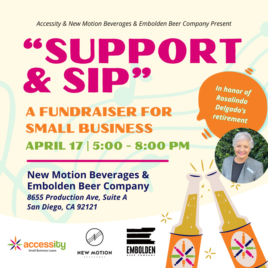Support & Sip - A Fundraiser for Small Business - Accessity